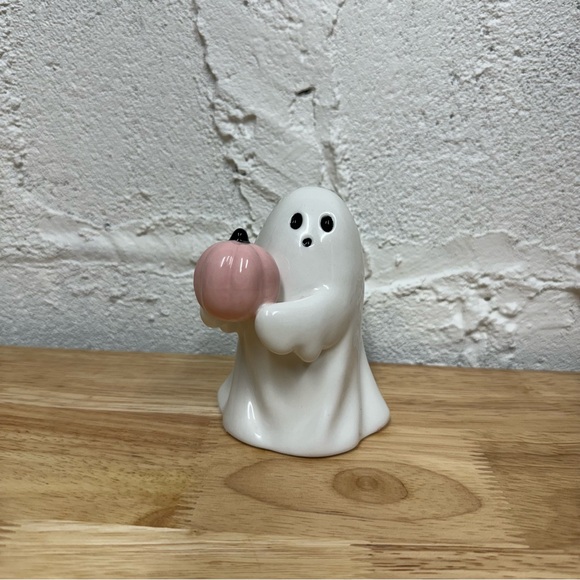 Target | Holiday | Target Ceramic White Ghost With Pink Pumpkin 224 ...